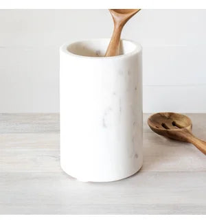 WHITE MARBLE UTENSIL HOLDER – Rochester | Real Deals